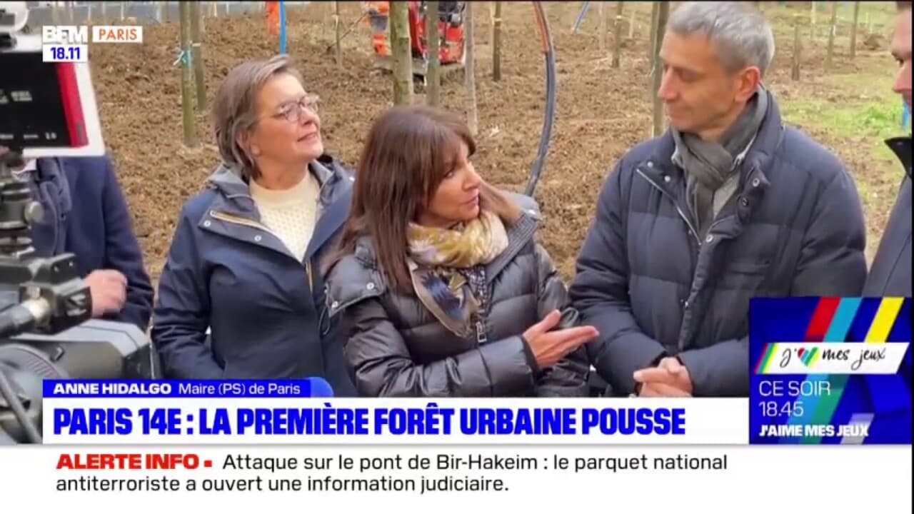 Paris: dans le 14e arrondissement, la première forêt urbain pousse