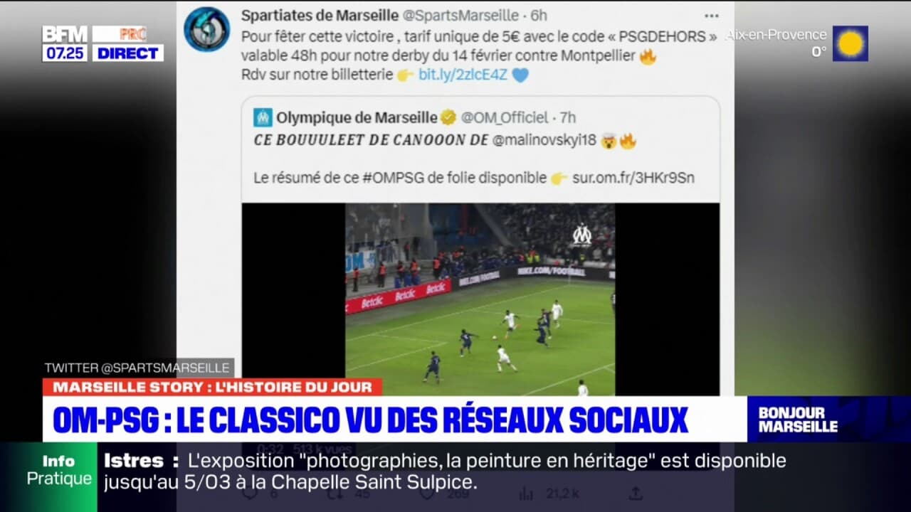 OM-PSG: le classico vu des réseaux sociaux
