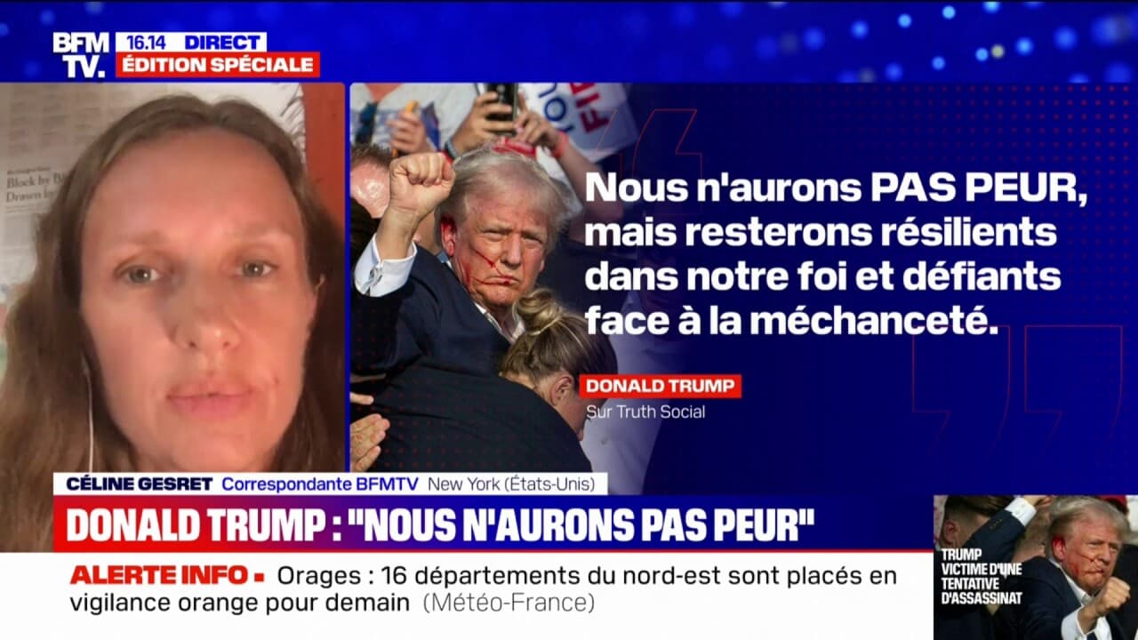 Donald Trump Attaqué Selon Les éléments De Lenquête Larme A été