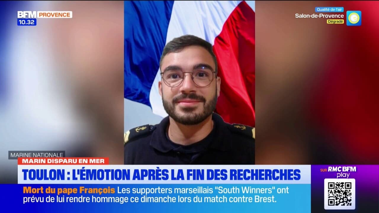 Var: tristesse et émotion à Toulon après la disparition du marin Léo Soulas