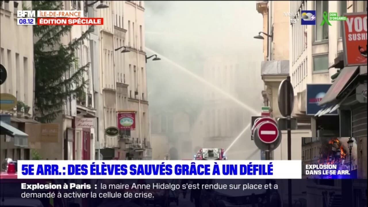 Explosion à Paris: des élèves sauvés grâce à un défilé