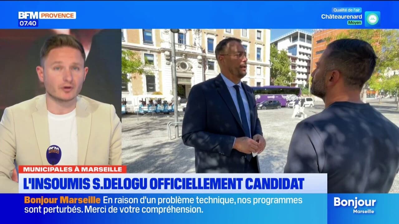 Sébastien Delogu (LFI) a annoncé sa candidature pour la mairie de Marseille