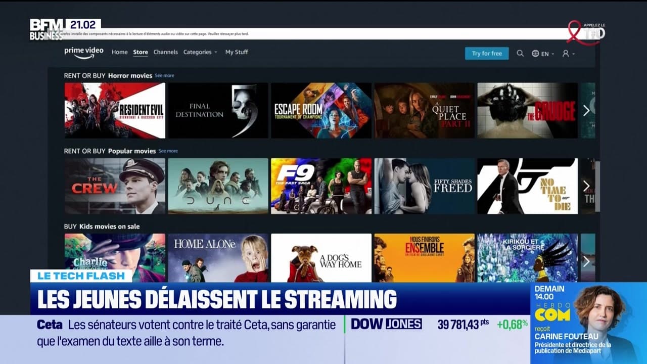 Le Tech Flash : Les jeunes délaissent le streaming par Léa Benaim - 21/03