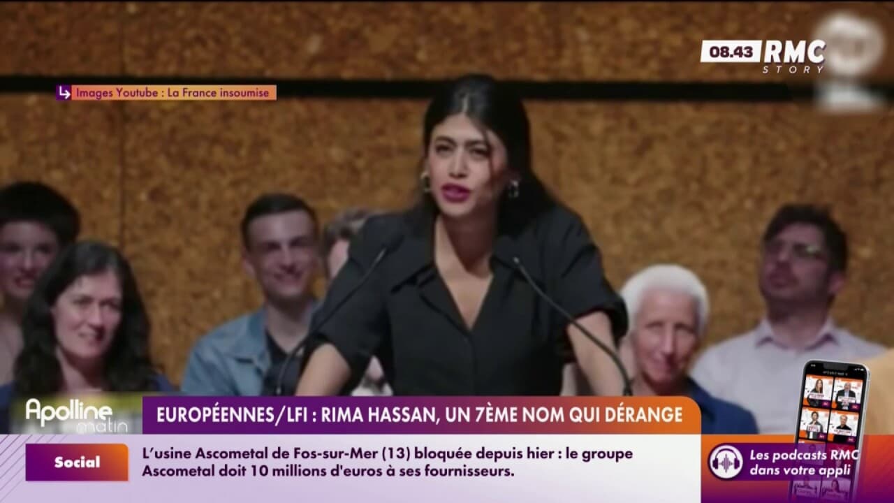 Européennes/LFI: Rima Hassan, un 7ème nom qui dérange