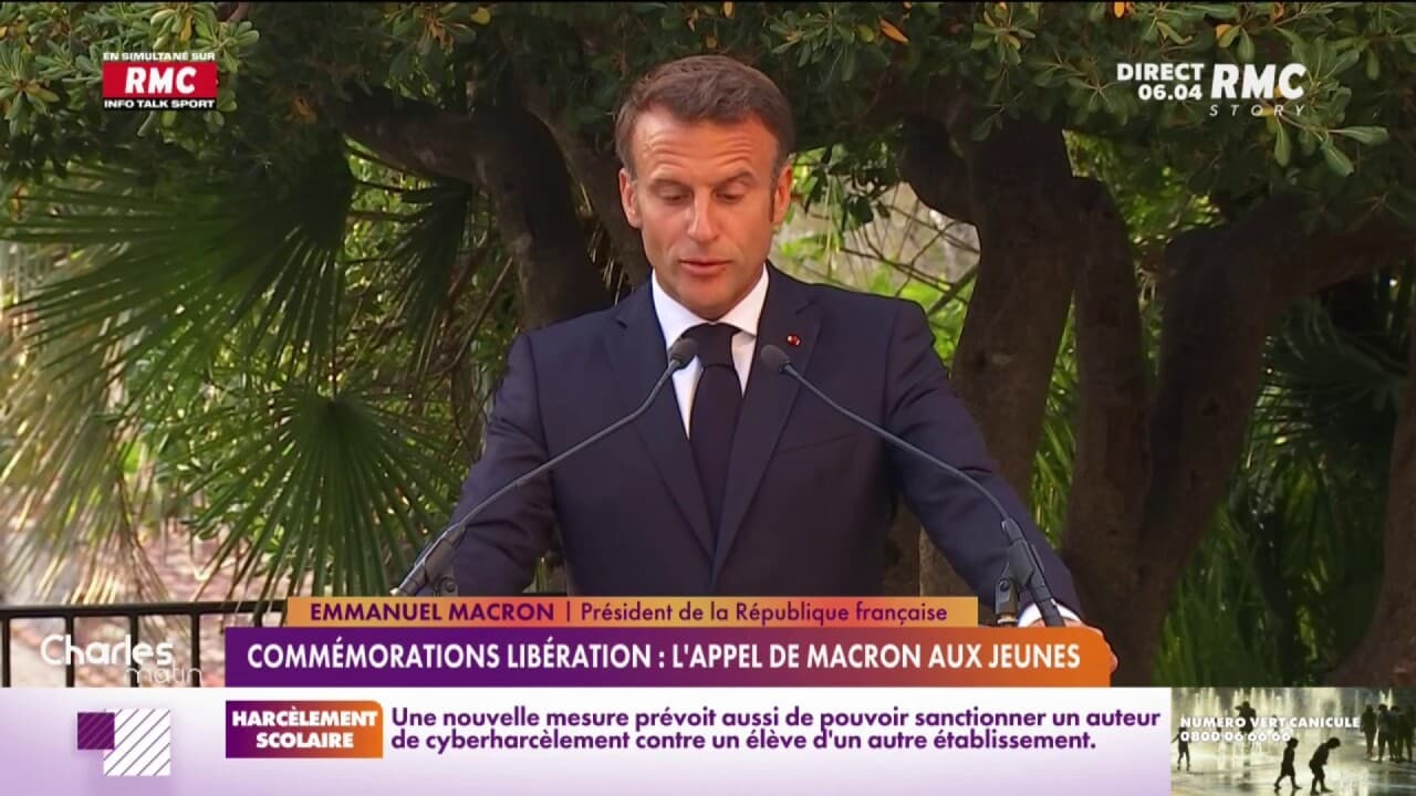 Commémorations libération : l'appel de Macron aux jeunes