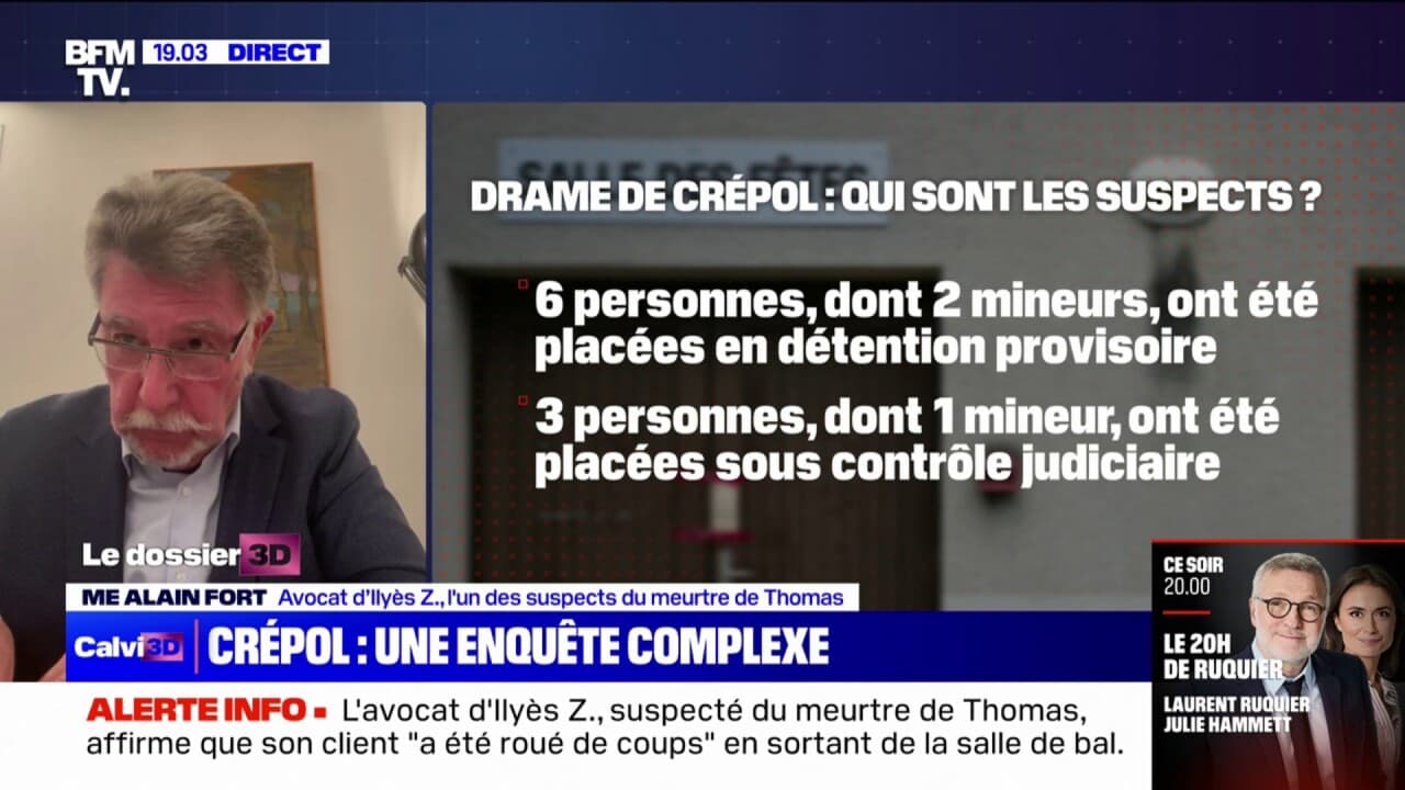 Mort de Thomas: "Nous allons faire appel du placement en détention de nos clients", indique Me ...