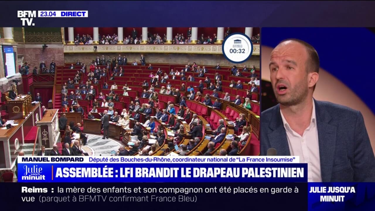 Drapeau palestinien brandi à l'Assemblée: "Je suis fier du député ...