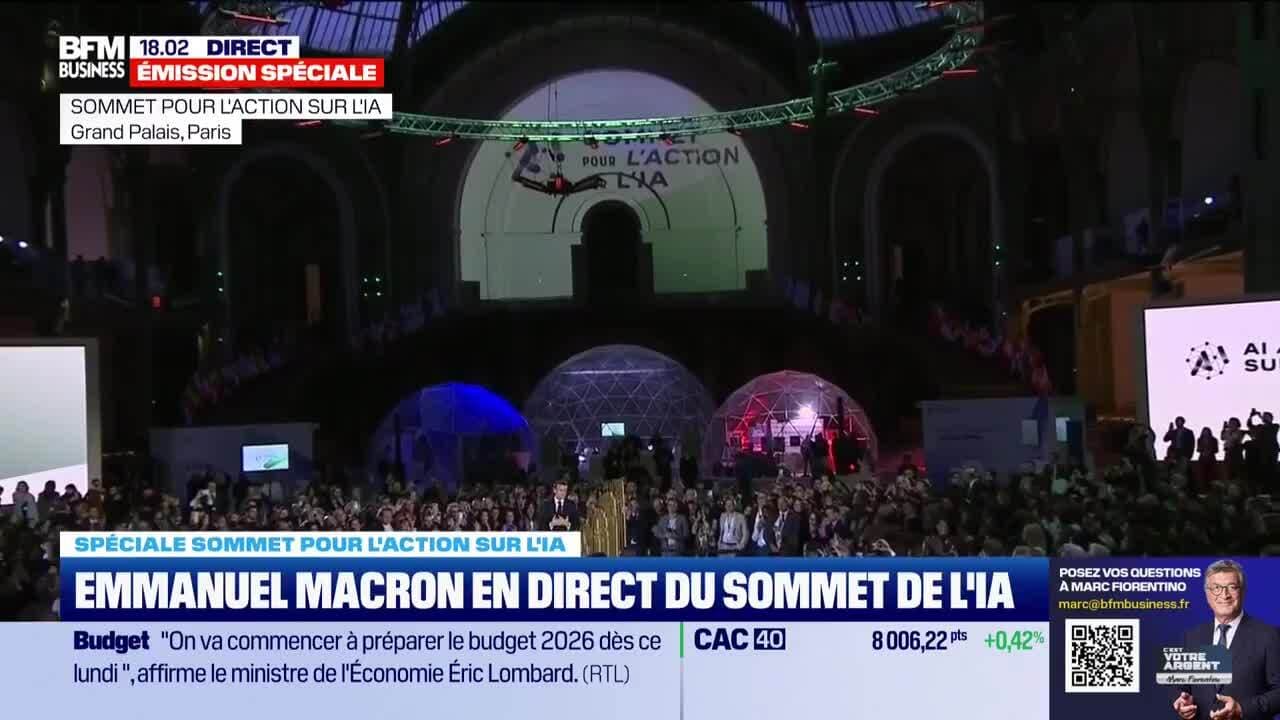 🔴 EN DIRECT Emmanuel Macron prononce un discours au Sommet de l'IA à Paris