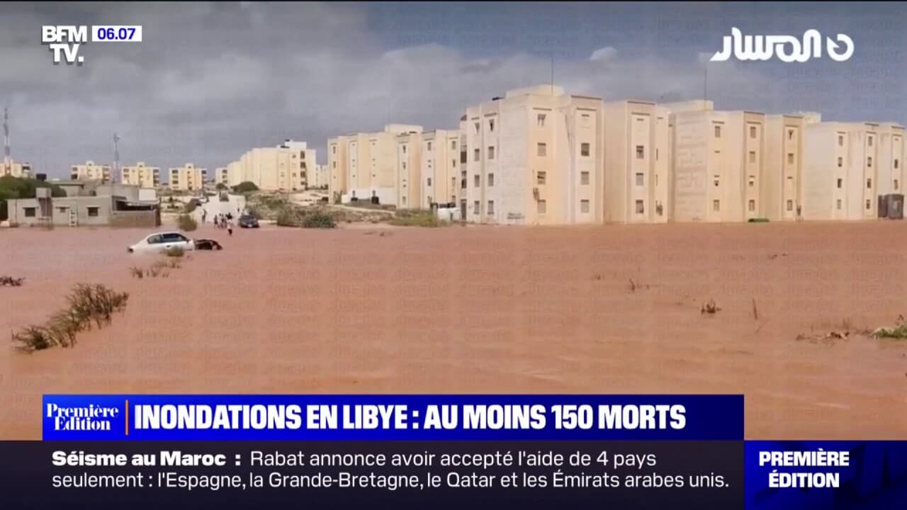 Libye: au moins 150 morts dans des inondations après des pluies ...