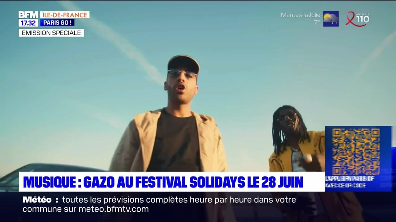 Paris Go du samedi 23 mars - Musique : Gazo au festival Solidays le 28 juin
