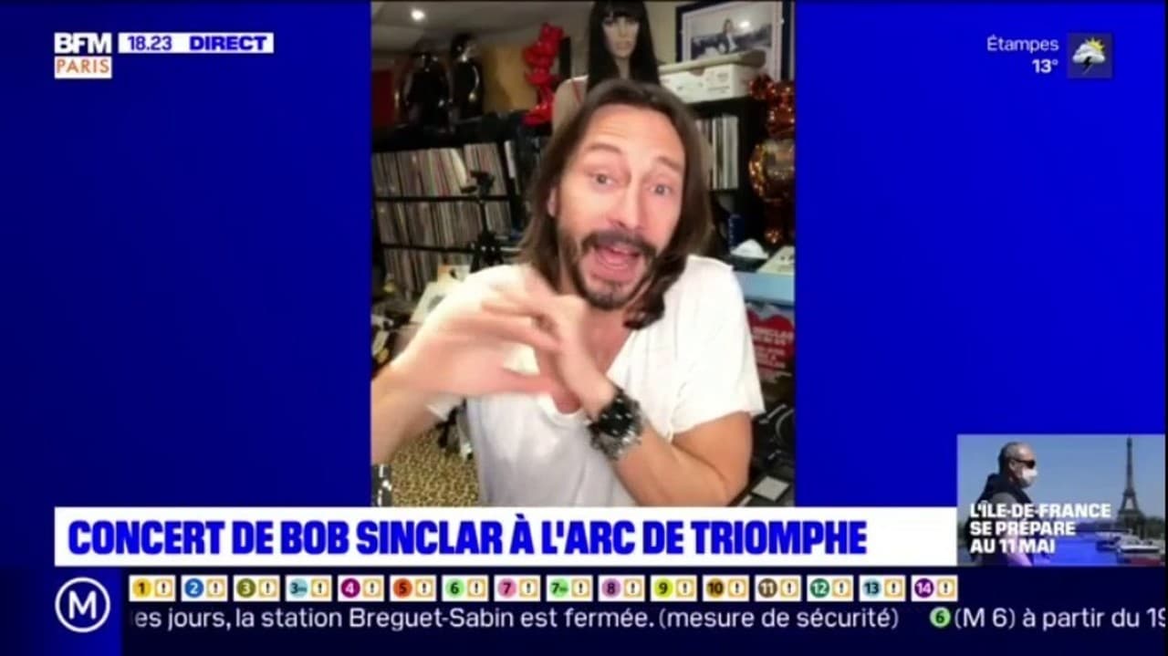Comment Bob Sinclar prépare son concert au sommet de l'Arc de Triomphe