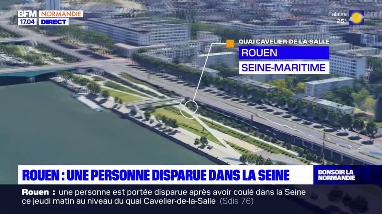 Rouen: une personne disparue dans la Seine