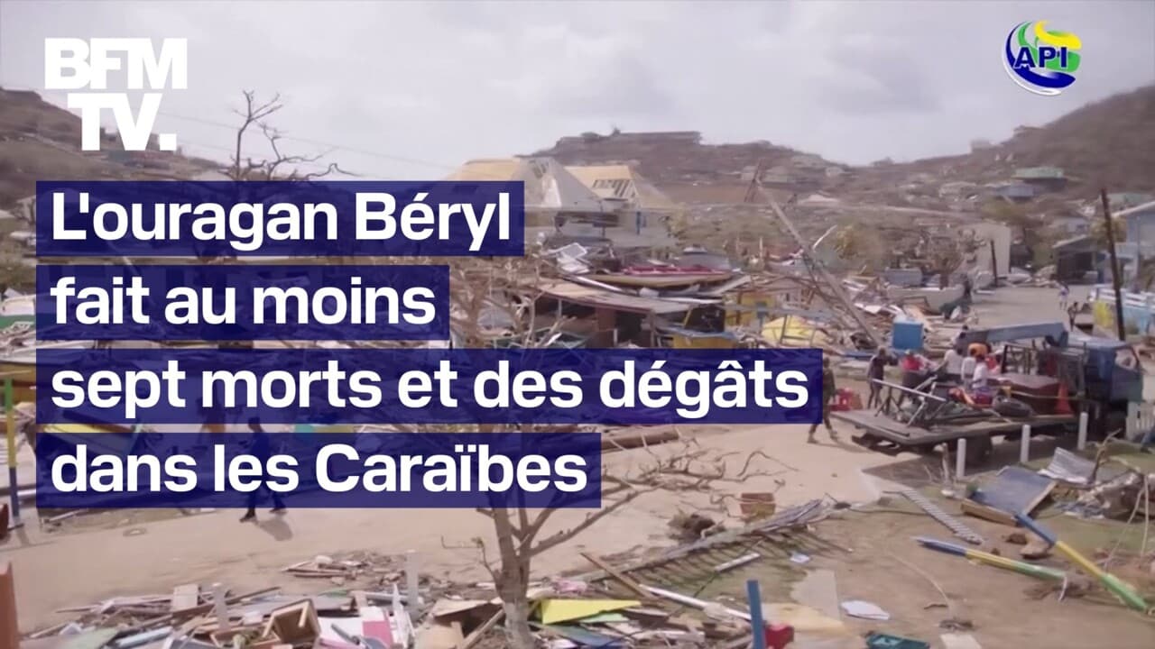 L'ouragan Béryl fait au moins sept morts et de nombreux dégâts dans les ...