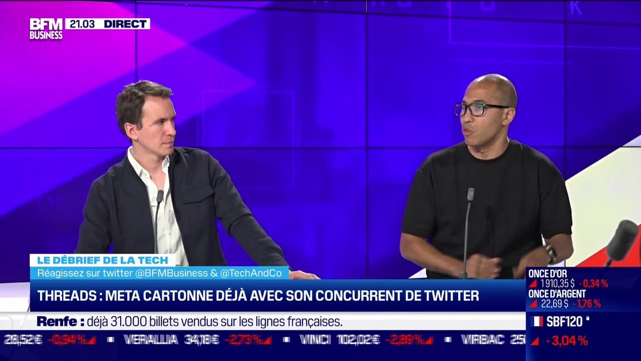 Threads : Meta cartonne déjà avec son concurrent de Twitter - 06/07