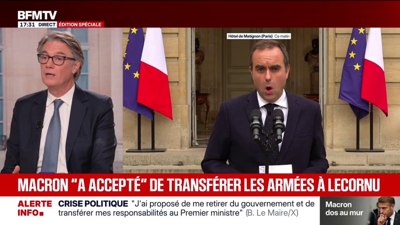 Crise politique: Bruno Le Maire a proposé à Emmanuel Macron "de se ...