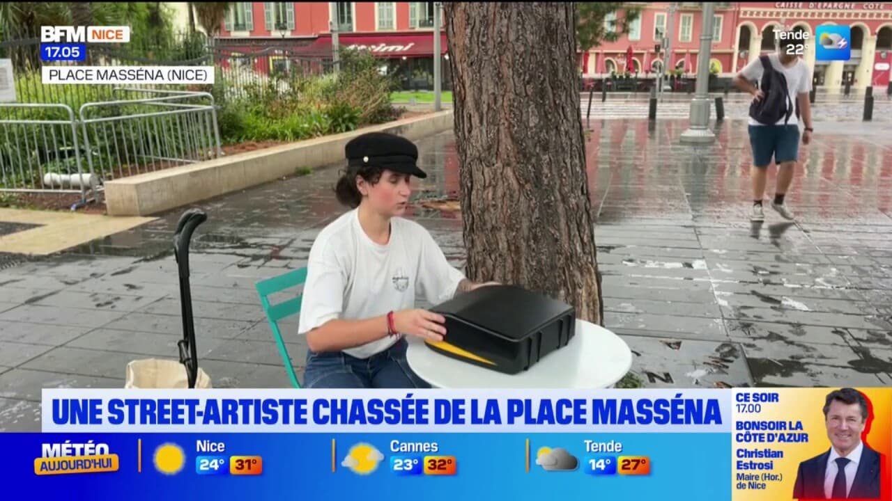 Une écrivaine de rue chassée de la place Masséna à Nice