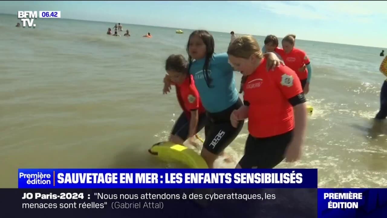 Sauvetage en mer: ces enfants qui s'initient sur la plage aux gestes de ...