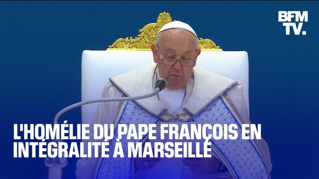 L'homélie du pape François en intégralité à Marseille depuis le stade ...