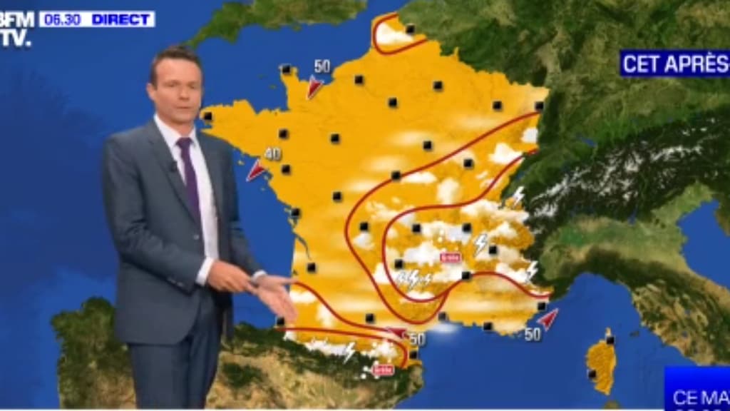Un mardi chaud et ensoleillé, mais instable au sud Un mardi chaud et ensoleillé, mais instable au sud