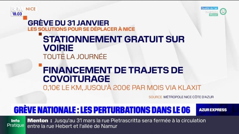 Grève du 31 janvier: les pertubrations dans les Alpes-Maritimes Grève du 31 janvier: les pertubrations dans les Alpes-Maritimes