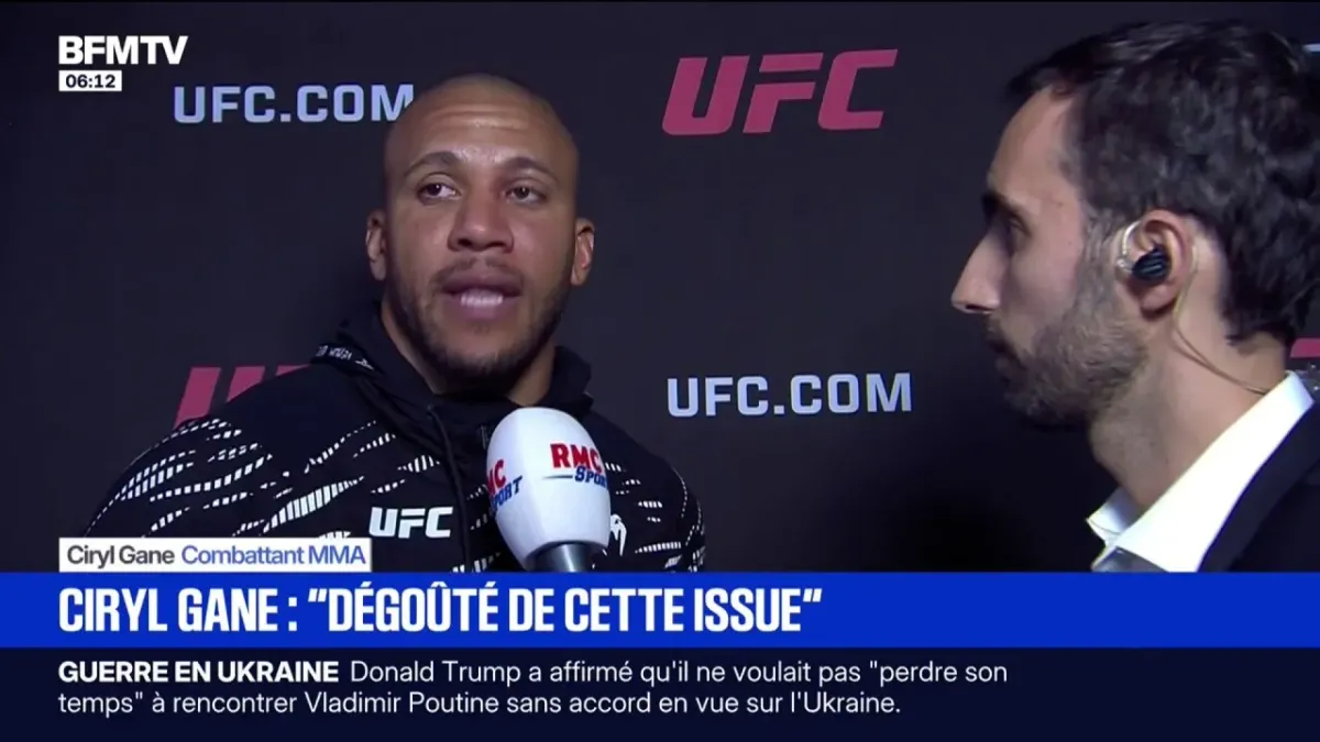 UFC 321: Cyril Gane se dit "dégoûté de cette issue" après l'arrêt du ...
