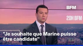 Jordan Bardella (RN) "souhaite que Marine Le Pen puisse être candidate ...