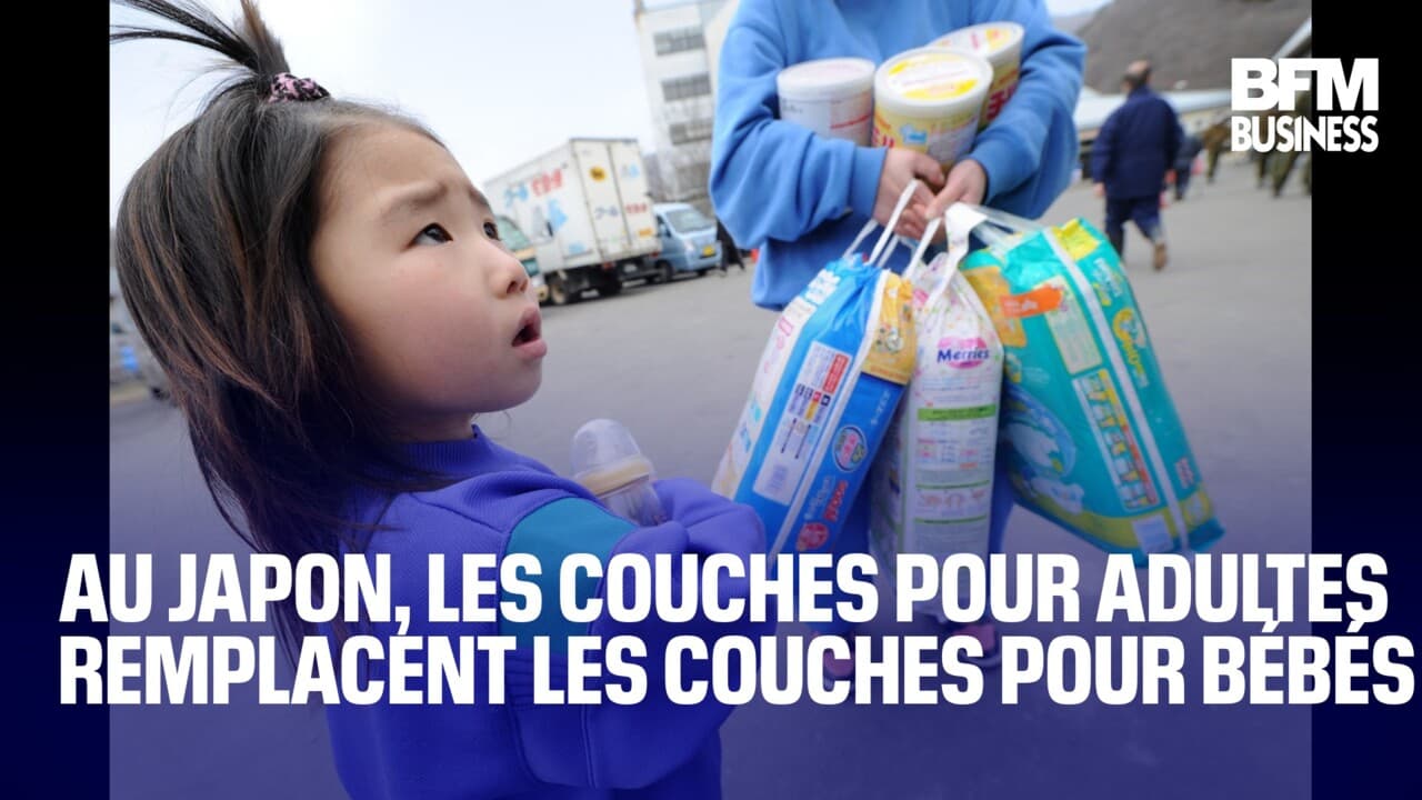Au Japon, les couches pour adultes remplacent les couches pour bébés