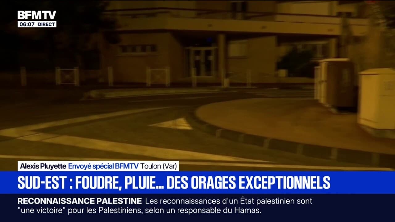 La ville de Toulon (Var) se réveille au sec après d'importantes inondations