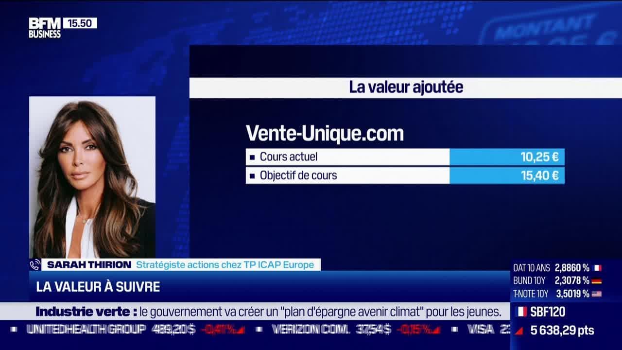 Sarah Thirion (TP ICAP Europe) : Focus sur Vente-Unique.com - 15/05
