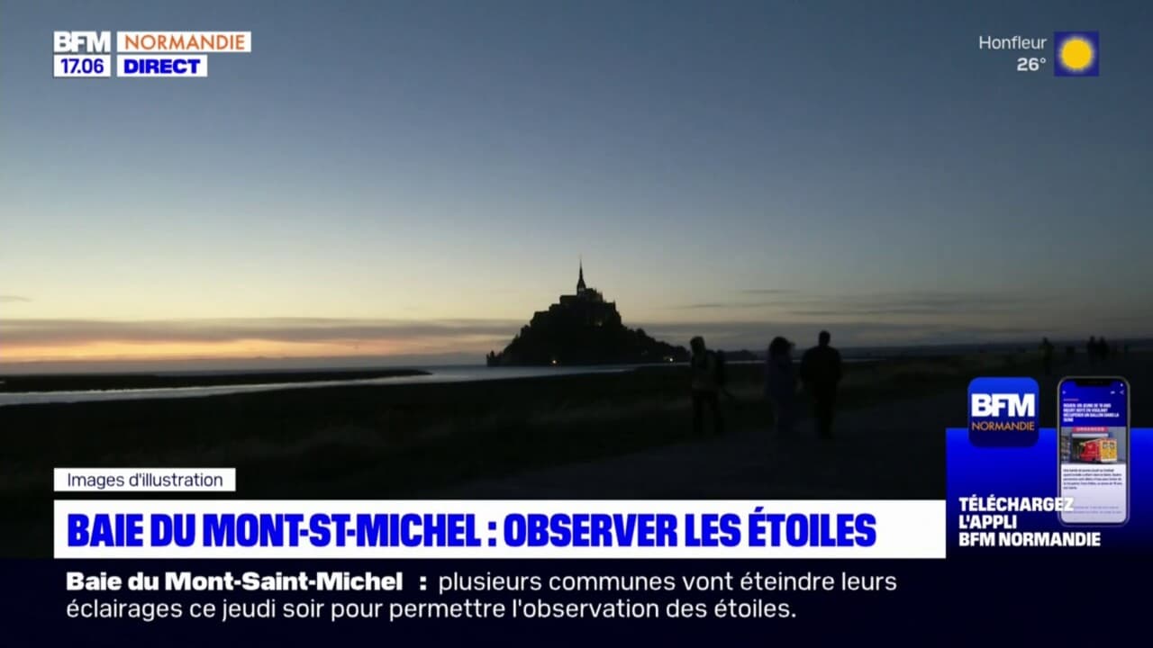 Le Mont-Saint-Michel plongé dans le noir pour la nuit des étoiles