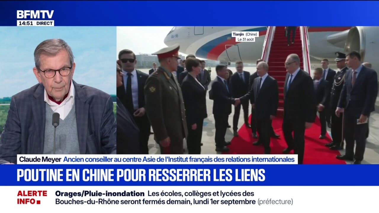 Vladimir Poutine accueilli par Xi Jinping en Chine pour assister au ...