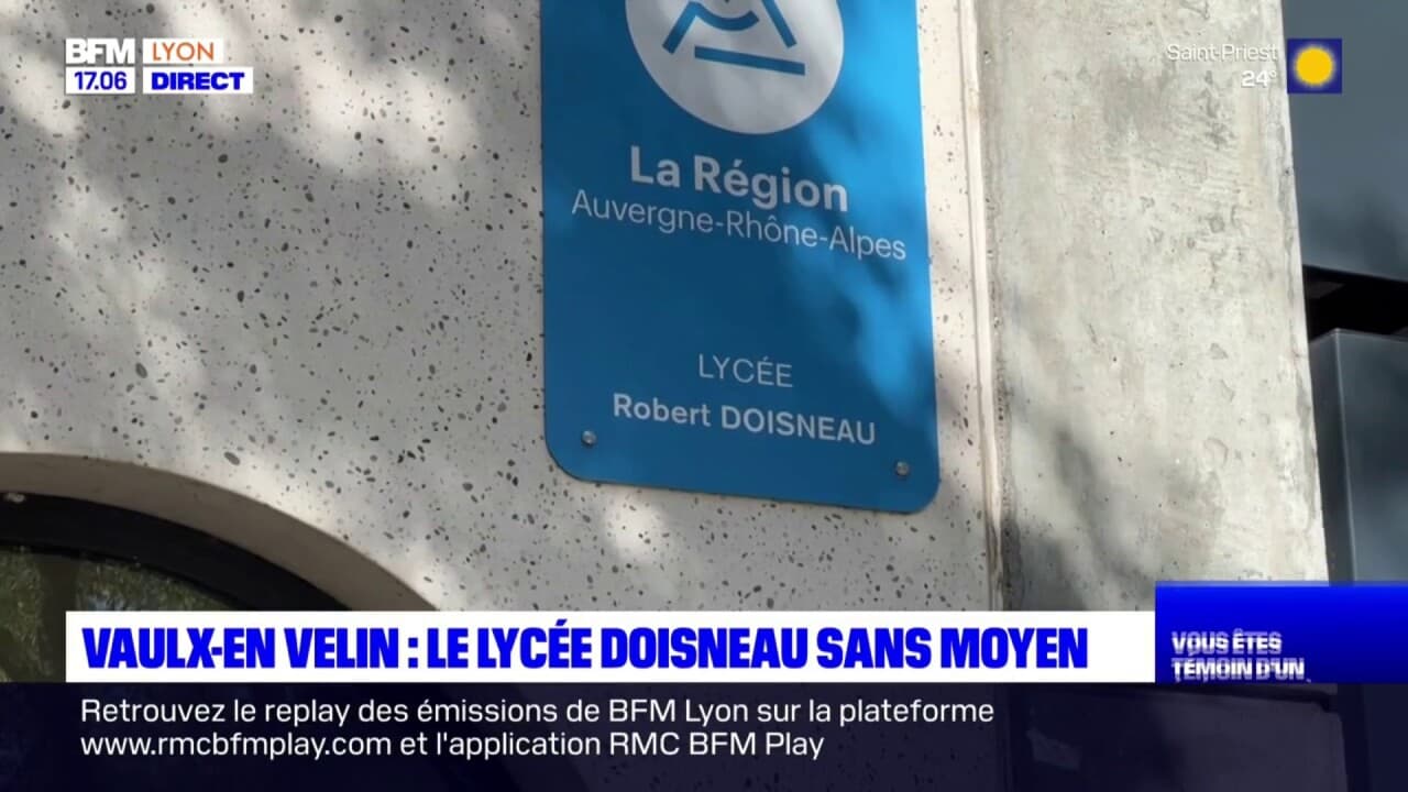 Vaulx-en-Velin: le lycée Robert Doisneau face au manque de moyens et d ...