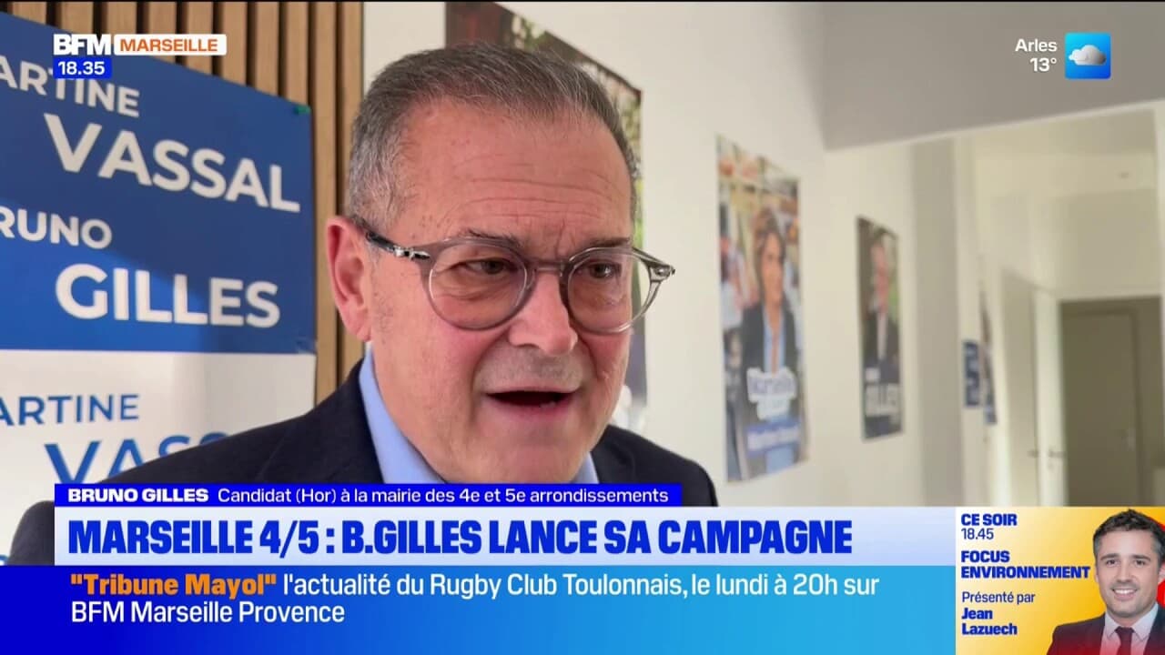 Marseille 4/5è : Bruno Gilles lance sa campagne