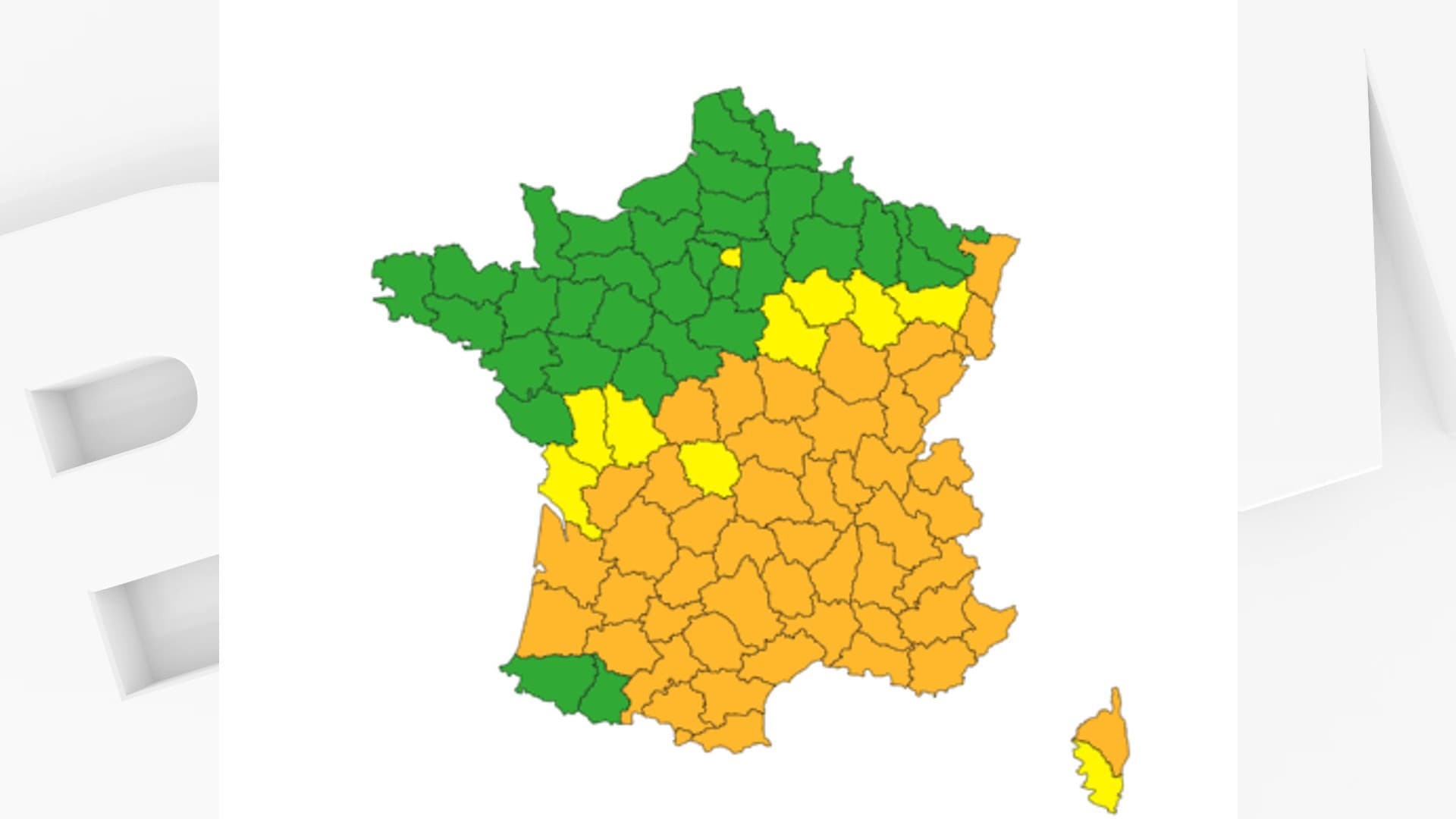 Canicule: 49 départements placés en vigilance orange dimanche