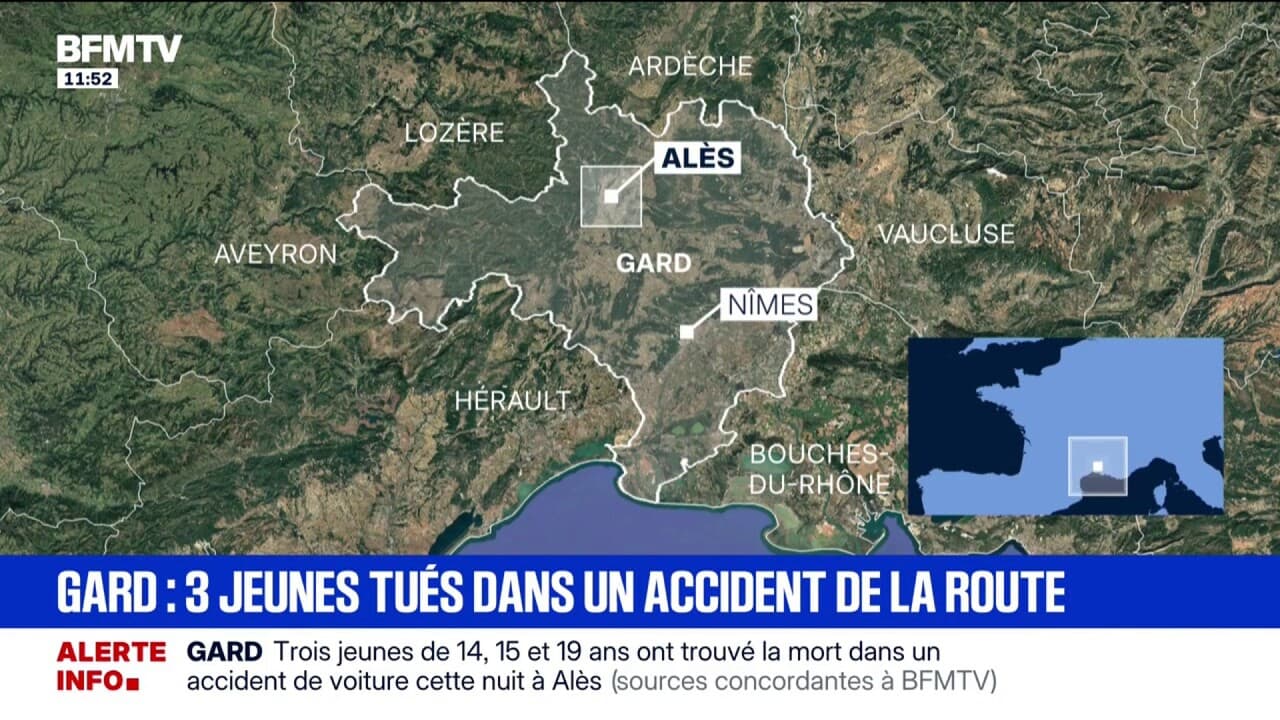 Trois jeunes de 14, 15 et 19 ans sont morts dans un violent accident de ...