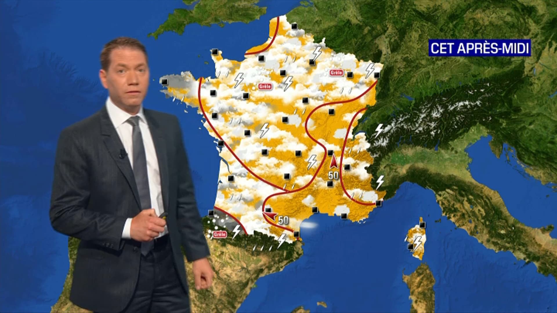 Le temps sera lourd ce jeudi, avec un risque d'orages violents