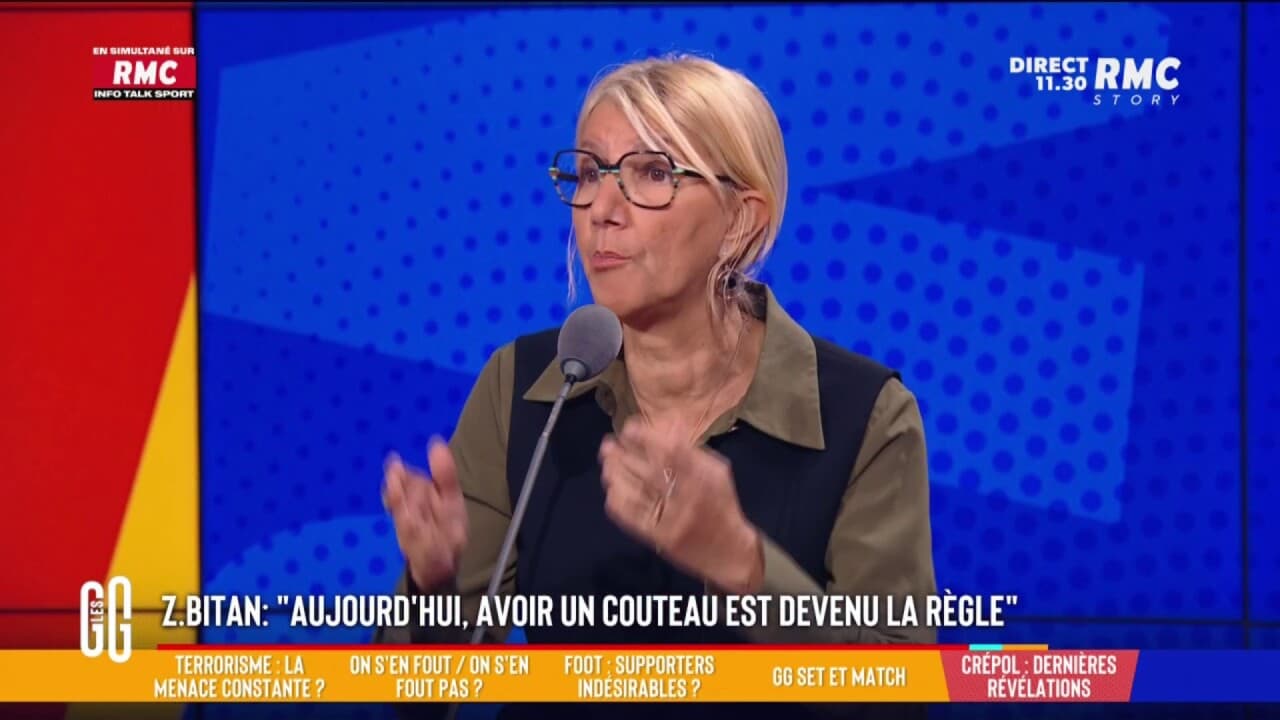 Pour Zohra Bitan, "avoir un couteau aujourd'hui est devenu la règle"