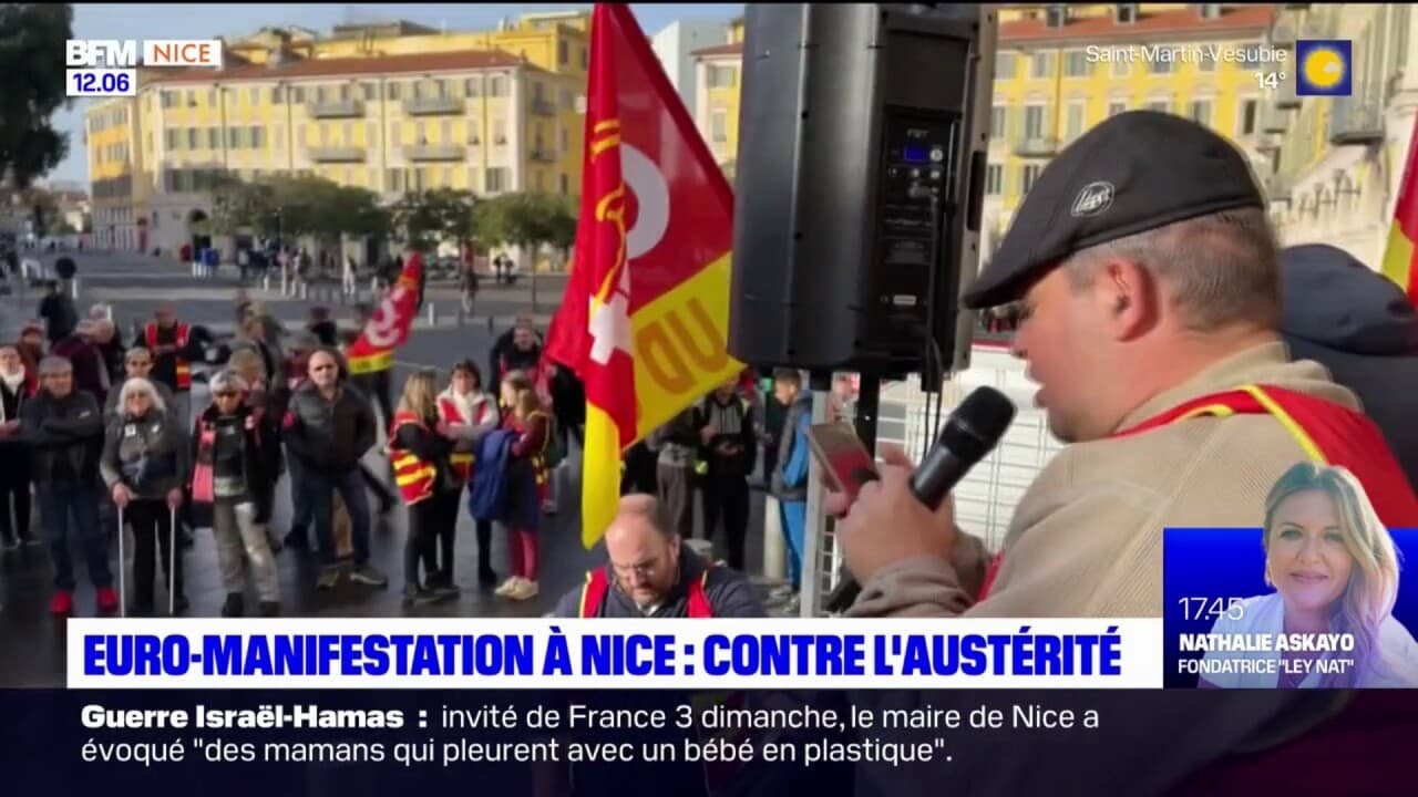 Nice: la CGT manifeste "pour une autre Europe" et "contre l'austérité"