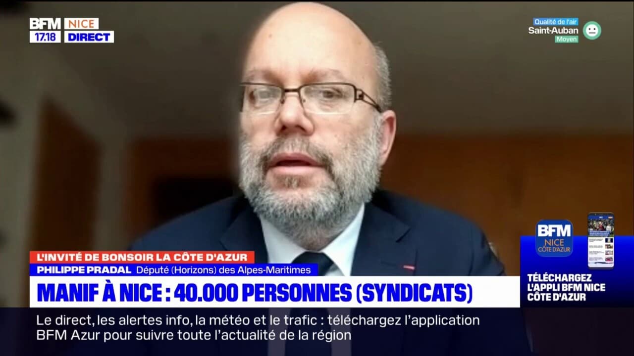 Le député Philippe Pradal souligne une "manifestation importante" à Nice