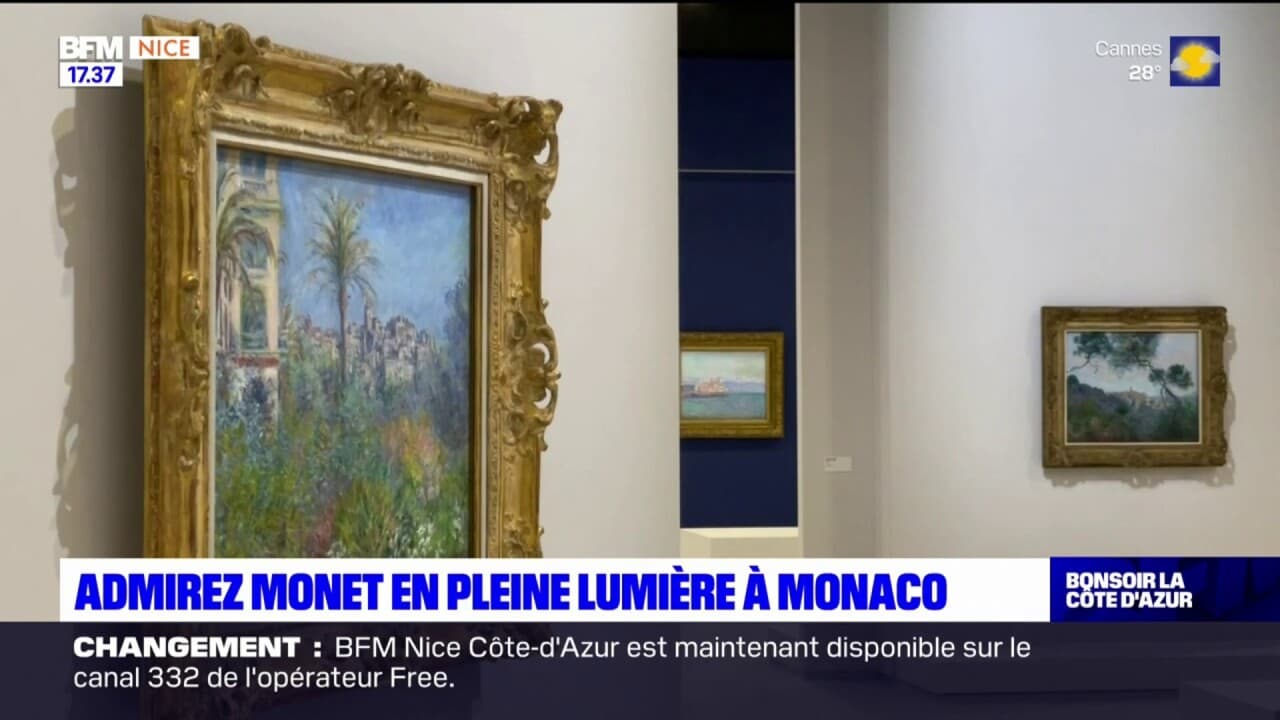 Monaco: il est possible d'admirer les œuvres de Monet en pleine lumière