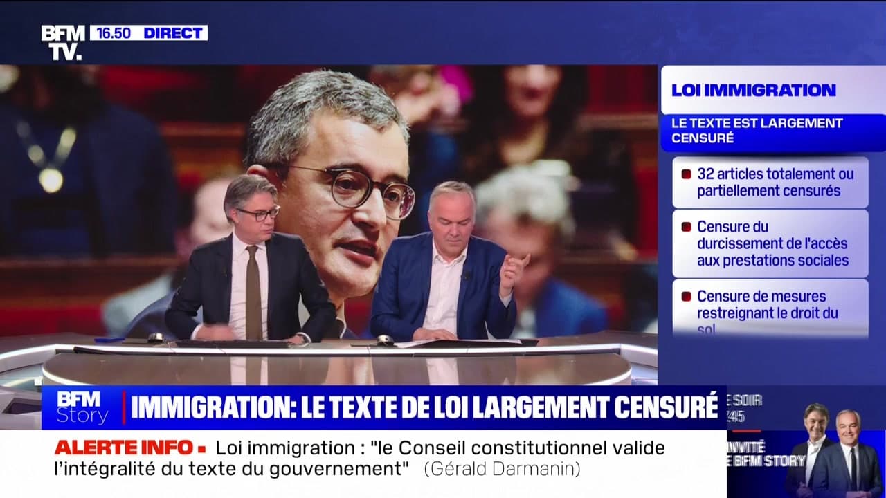 Story 1 : Immigration, le texte de loi largement censuré - 25/01