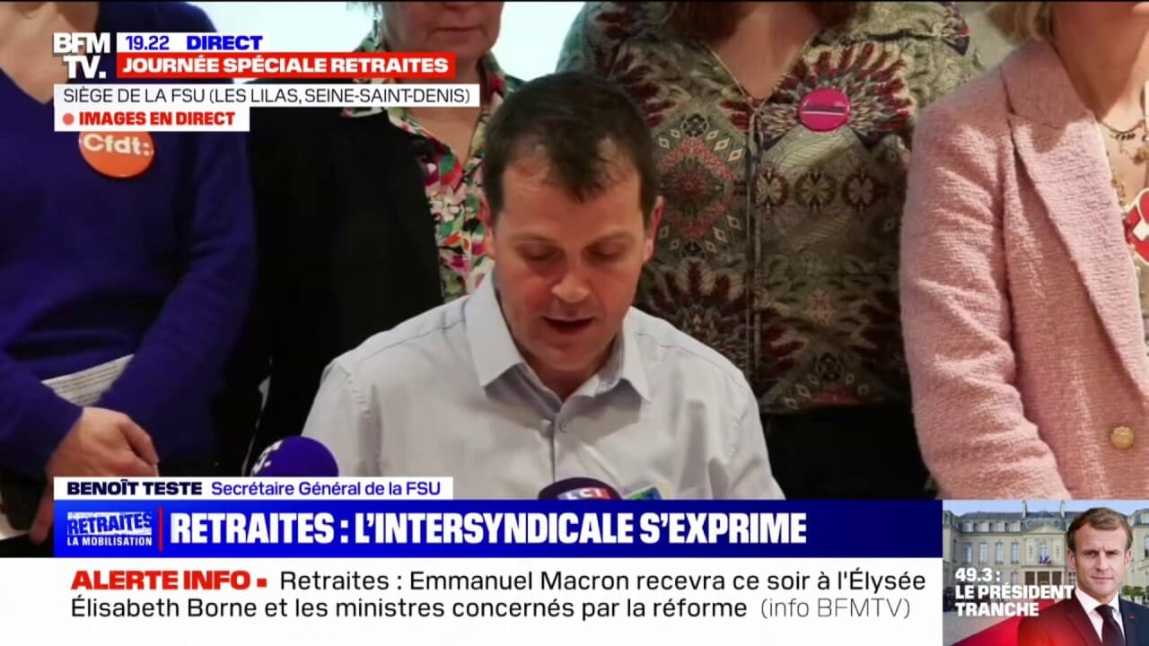 Retraites: l'intersyndicale dénonce l'"attitude" du gouvernement qui ...