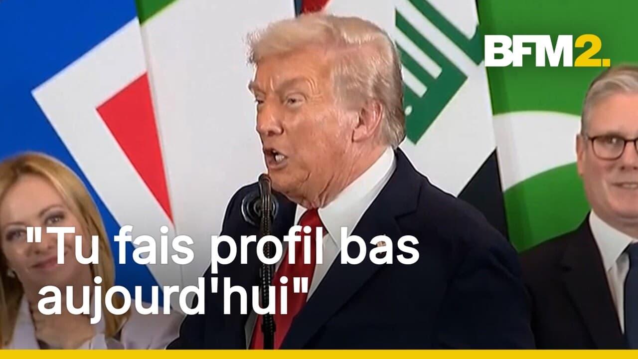 "Tu fais profil bas": Donald Trump tacle Emmanuel Macron lors du sommet ...