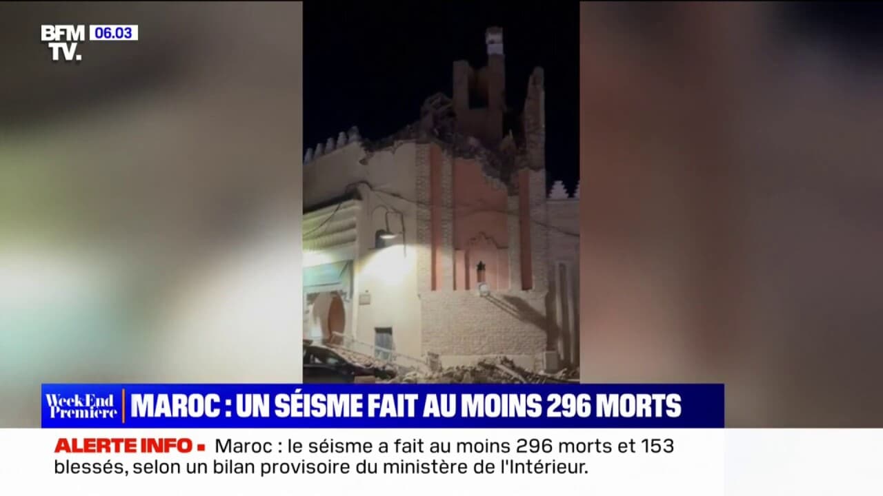 Maroc: un séisme fait au moins 296 morts