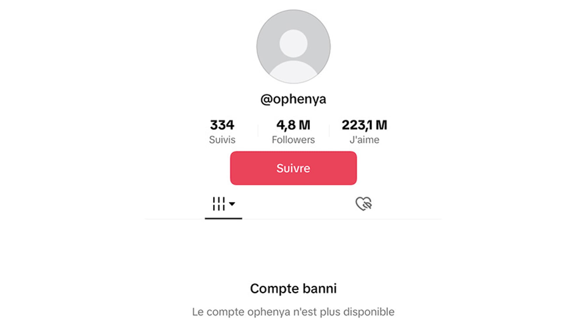 Ophenya: le compte de l'influenceuse controversée banni de Tiktok