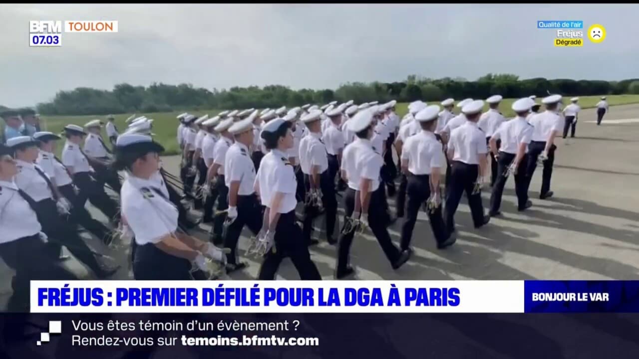 Fréjus: premier défilé militaire du 14-Juillet à Paris pour la DGA