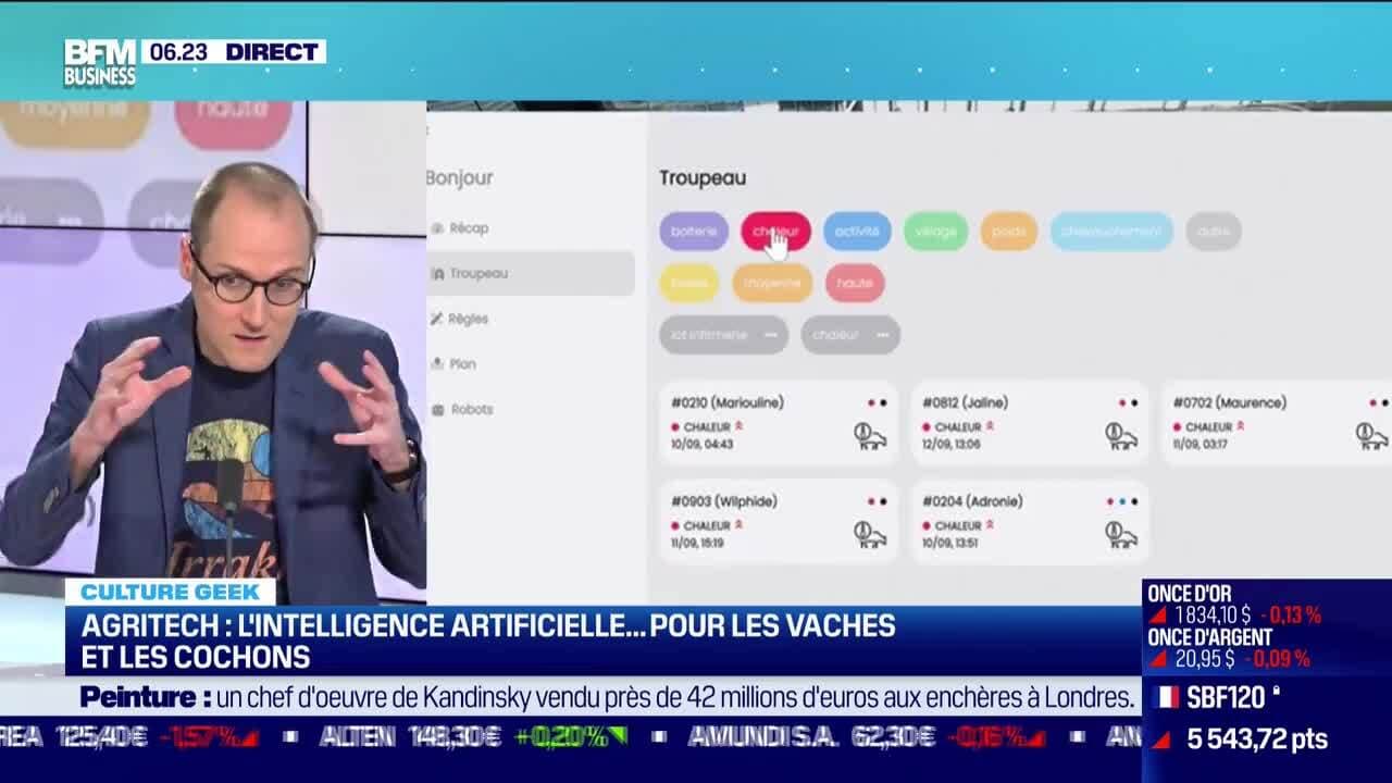 Culture Geek : Agritech, l'intelligence artificielle... pour les vaches et les cochons, par ...