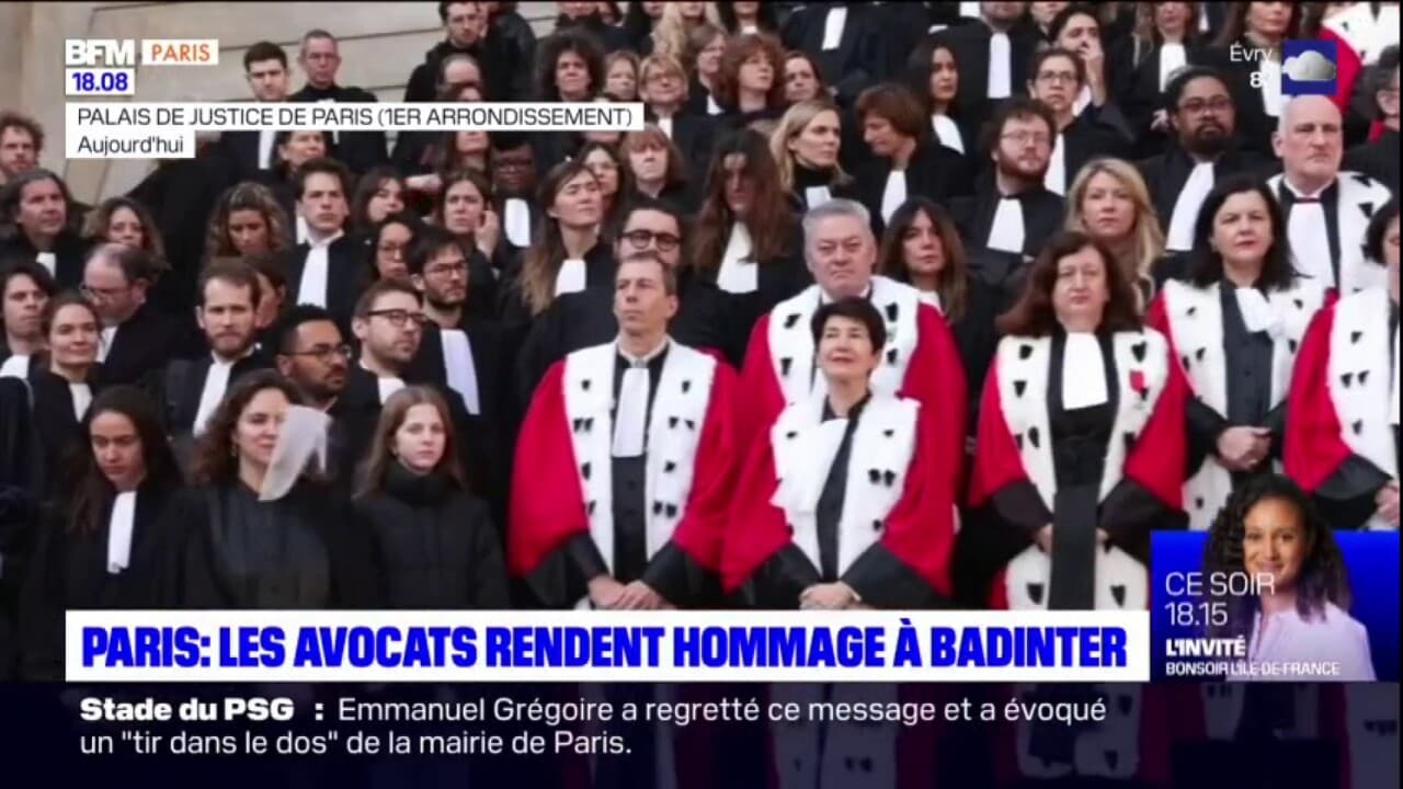 Paris: avocats et magistrats rendent hommage à Robert Badinter