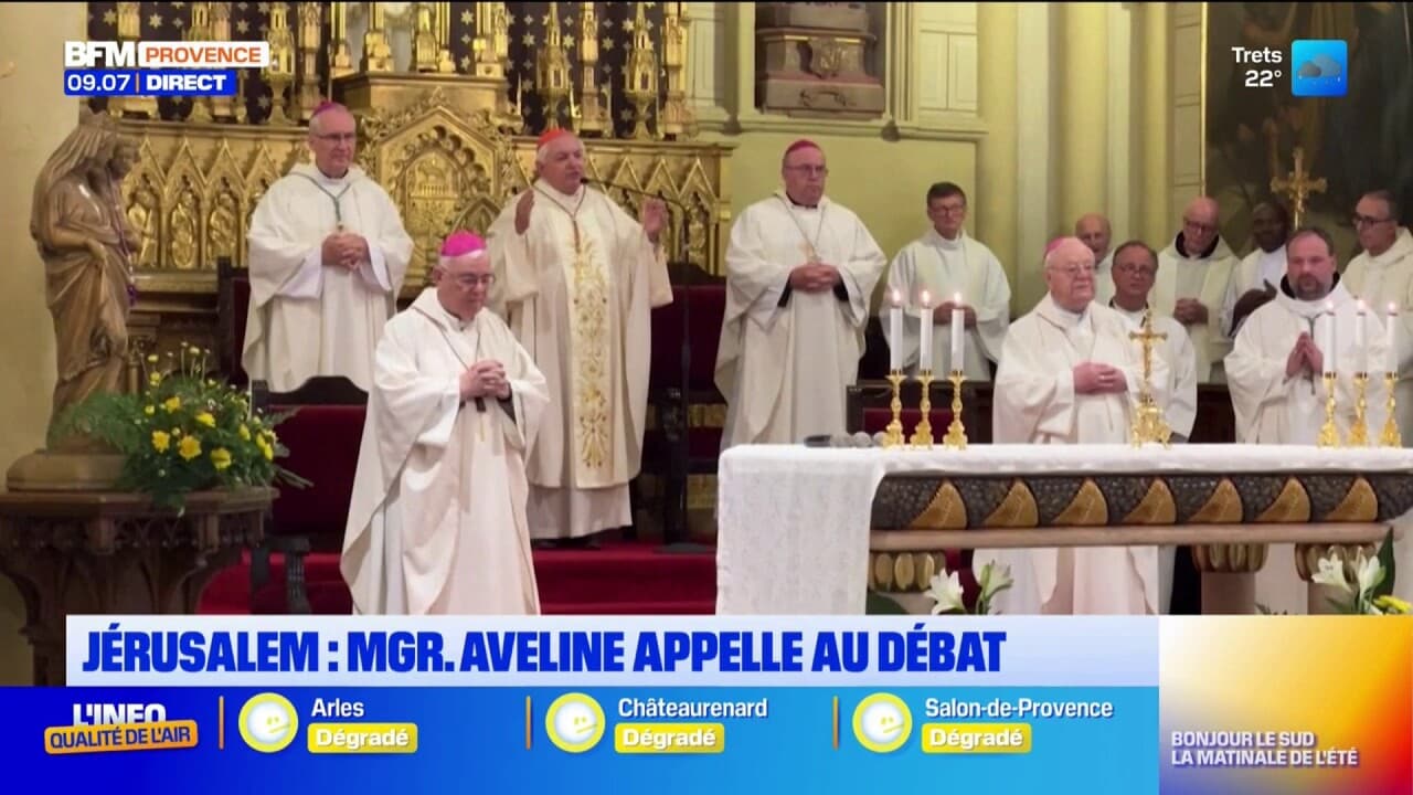 À Jérusalem, le cardinal marseillais Jean-Marc Aveline appelle au débat