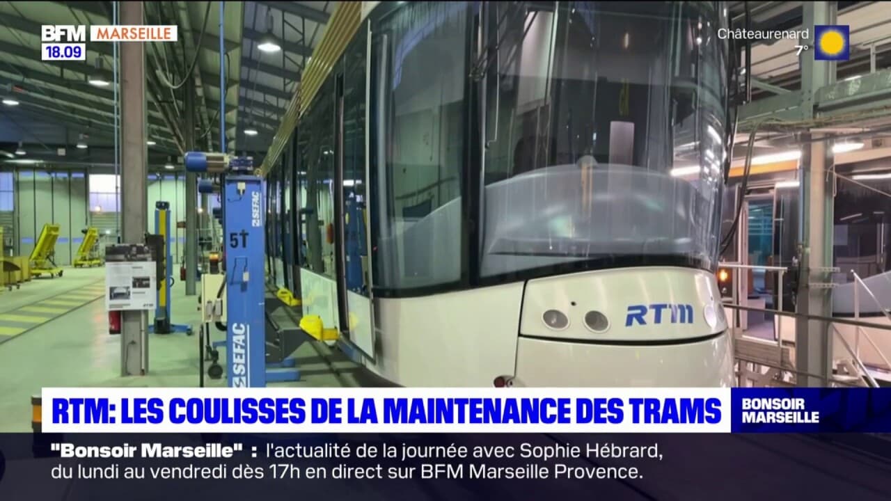 Marseille: dans les coulisses de la maintenance des tramways de la RTM Marseille: dans les coulisses de la maintenance des tramways de la RTM